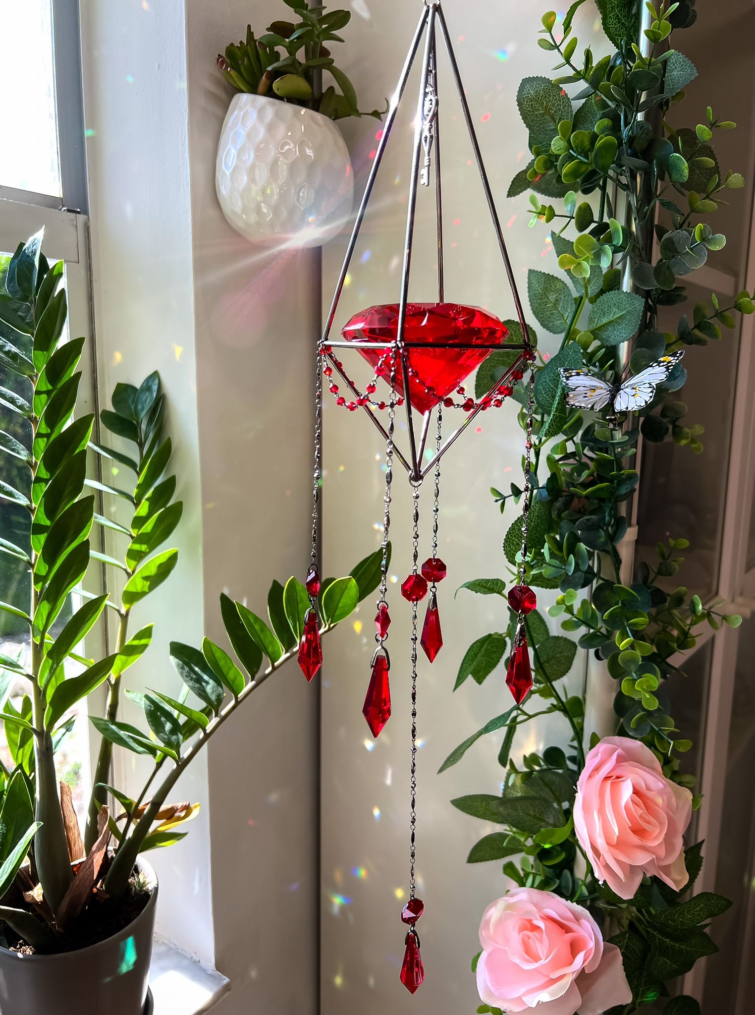 Poison Love #9 ~ Diamond Crystal Suncatcher – Luna Rose Studio